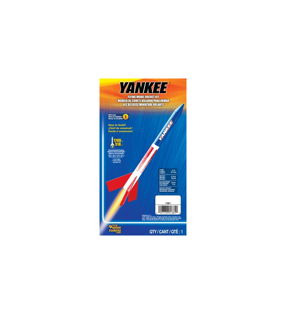 Yankee - Small flying model rocket for beginners